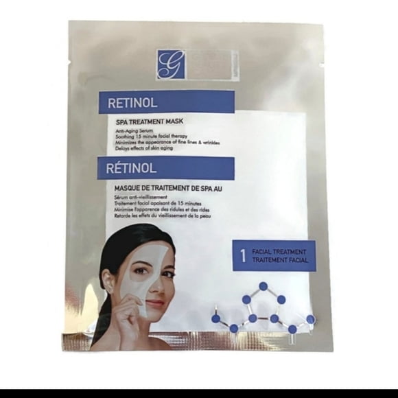 Global Beauty Care Retinol Spa Anti-Aging Treatment Mask - 4 Masks ...