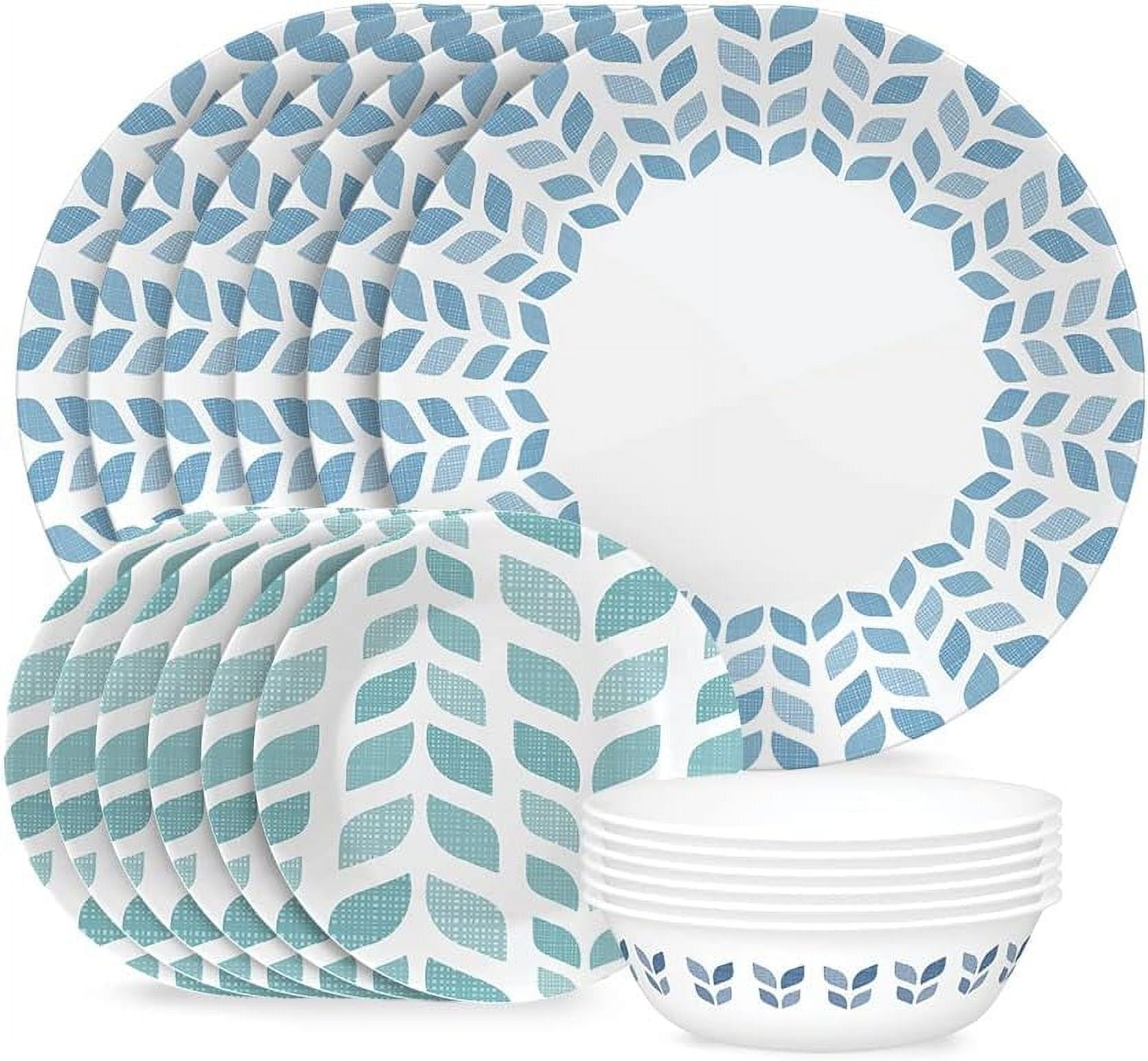 Global Collection Vitrelle 18-Piece Dinnerware Set, Triple Layer ...