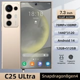 Global Edition C25 Ultra Smartphone 5g Unlocked Snapdragon 8gen3 High-End Android System 7 3inch ...