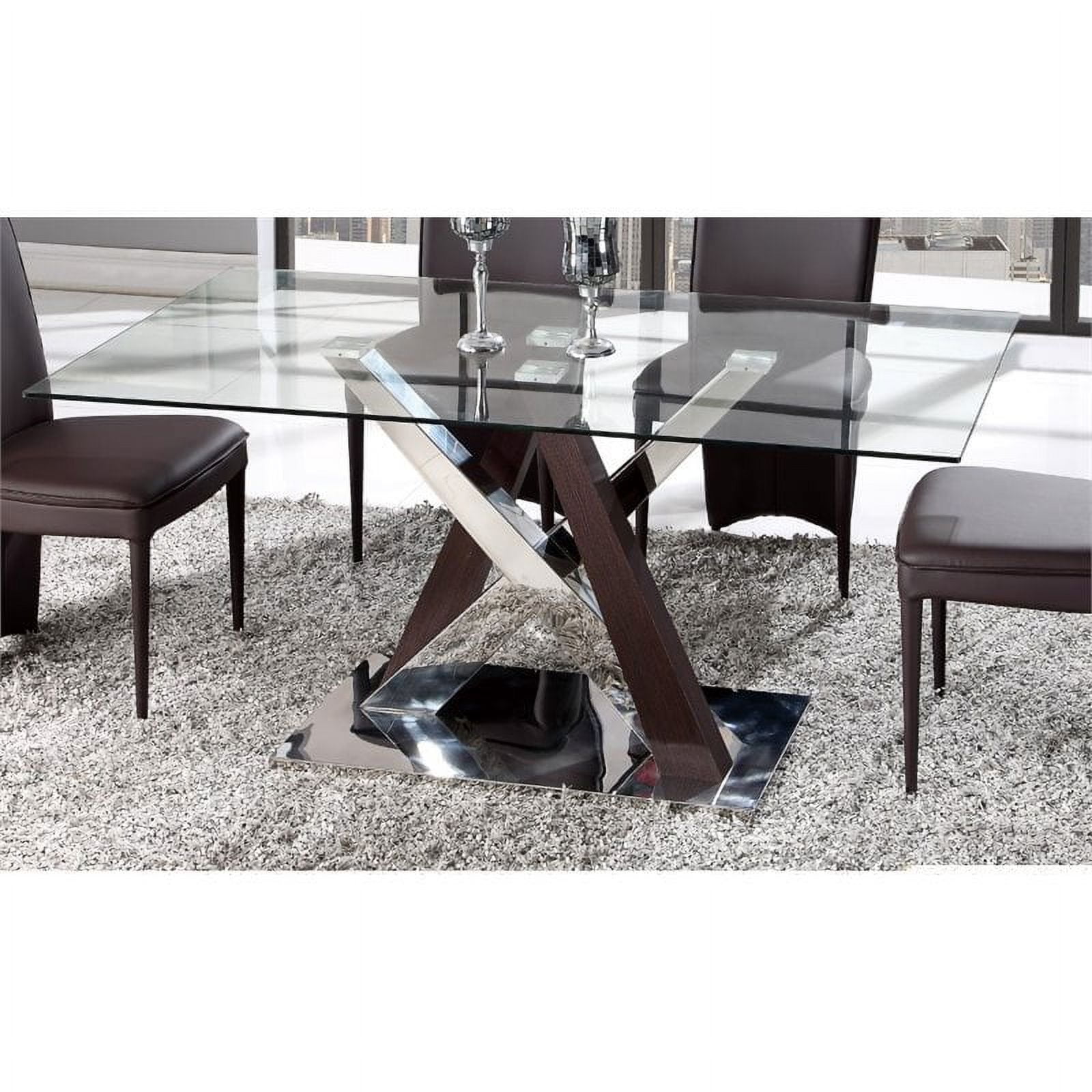 Global Furniture Black PU Diamond Padded Extended Front Dining Chair ...