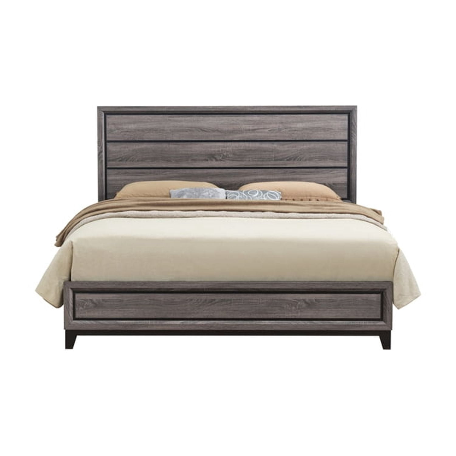 Global Furniture USA Kate Foil Grey King Bed - Walmart.com