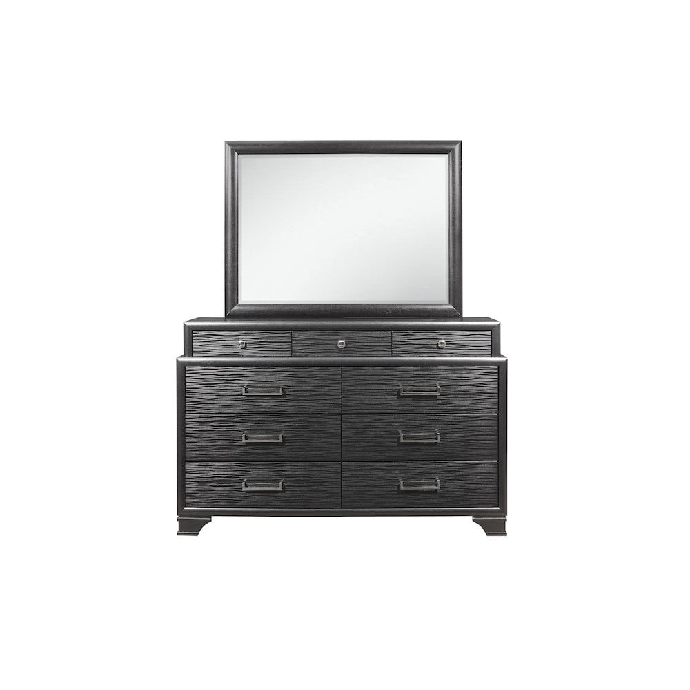 Global Furniture USA Transitional Glam Jordyn Grey Dresser, Grey ...