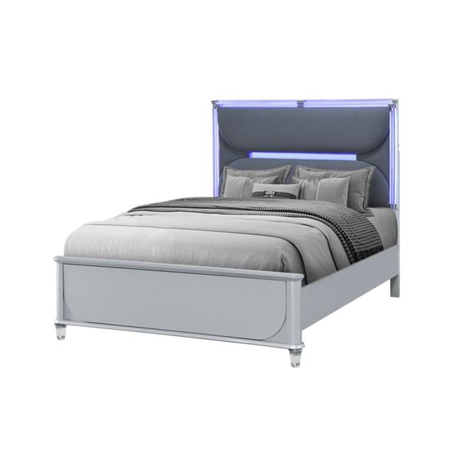 LANDO SILVER QUEEN BED - Walmart.com