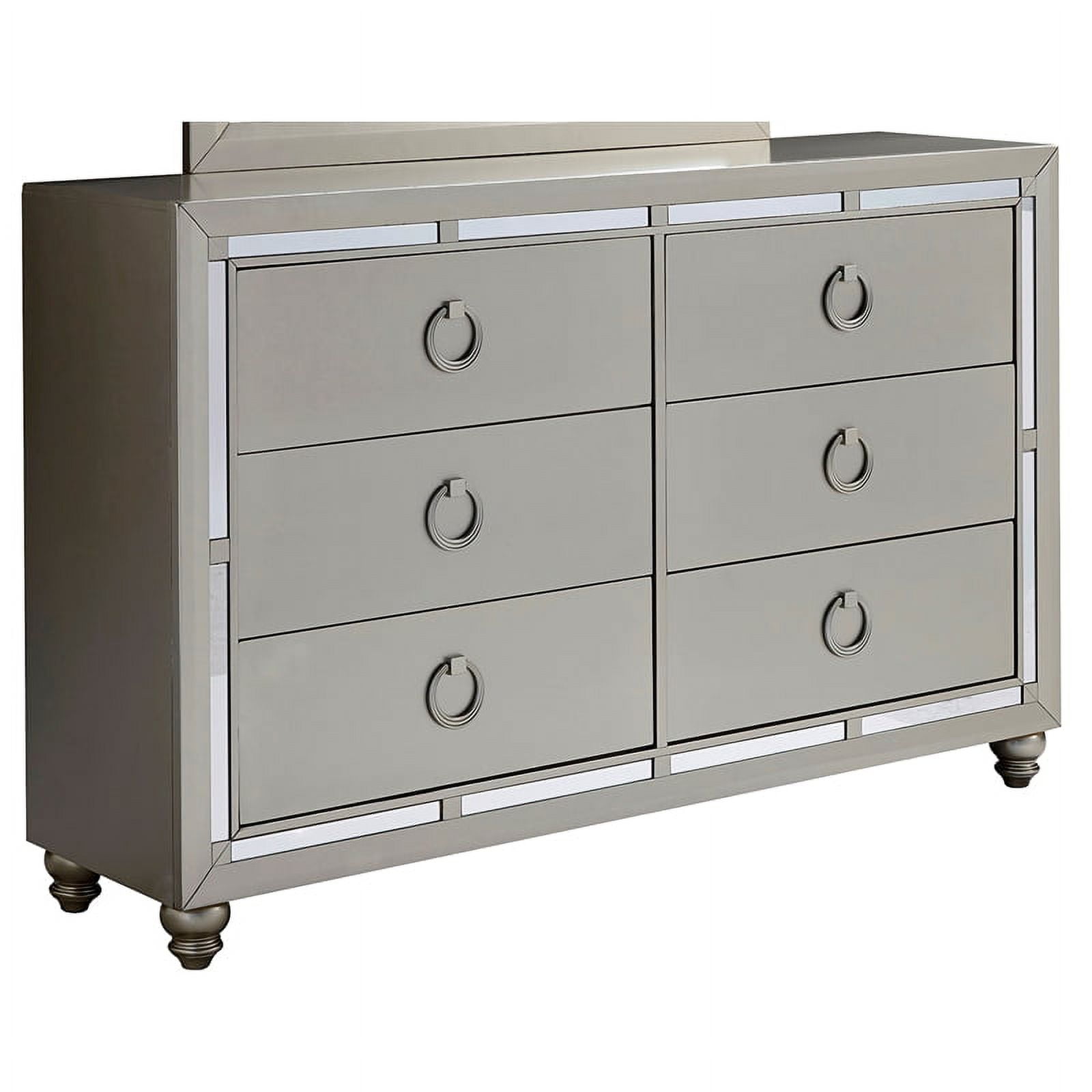 Global Furniture USA Riley Contemporary Silver Dresser - Walmart.com