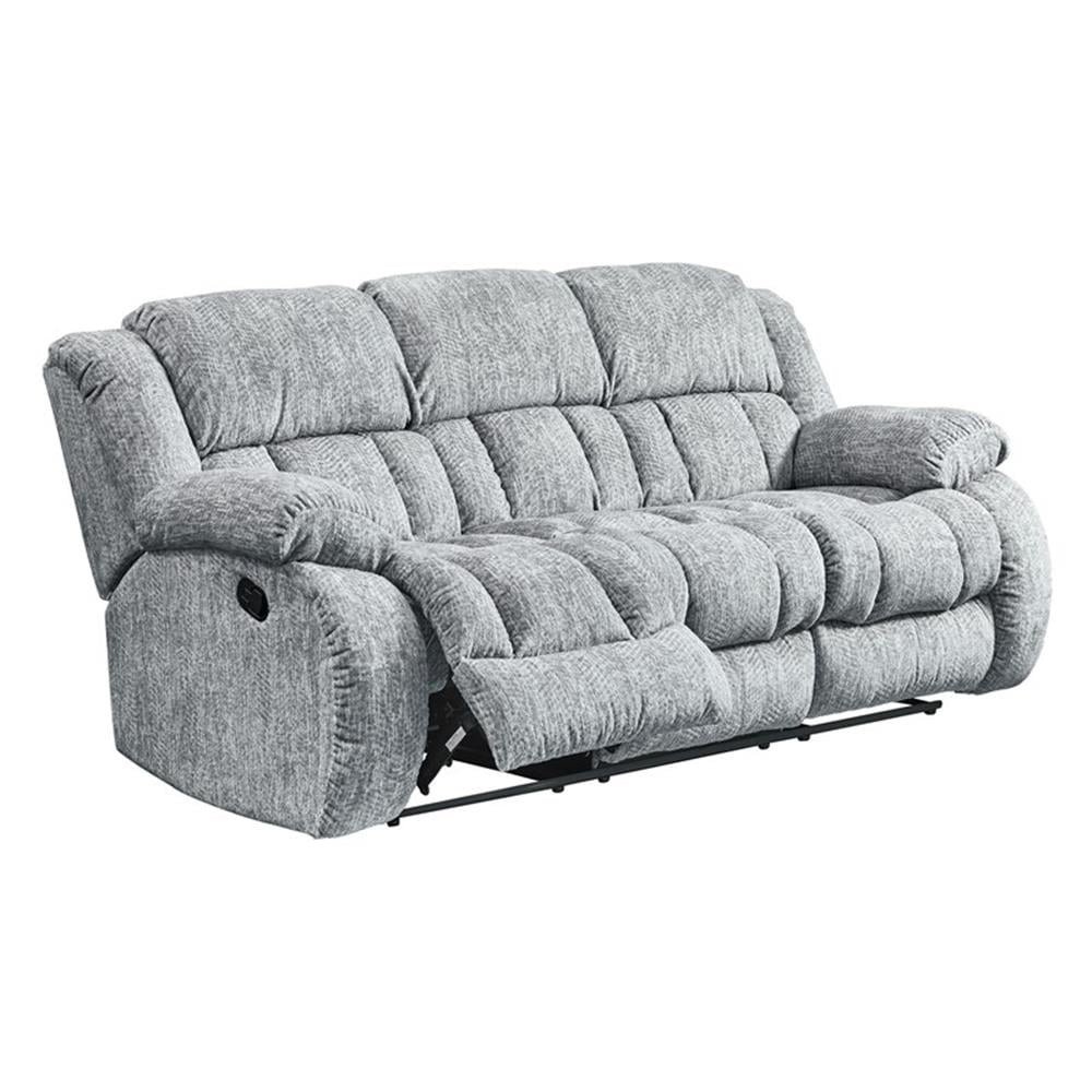 Global Furniture USA U250 Light Gray Upholstered Fabric Reclining Sofa ...
