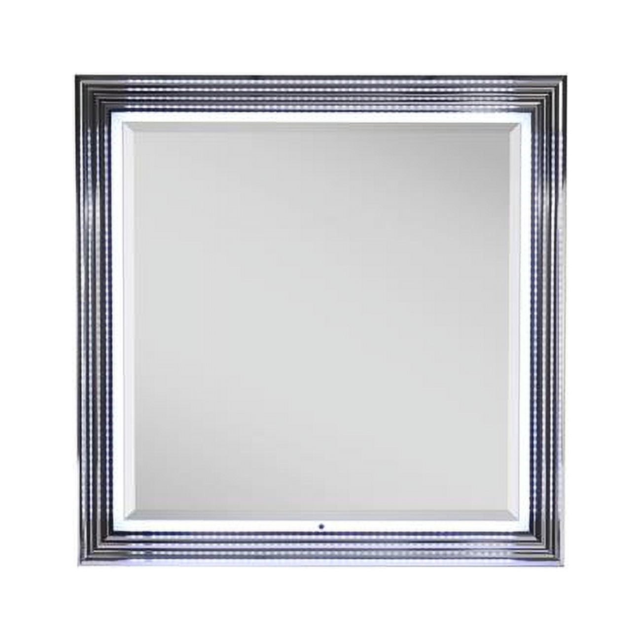 Global Furniture Ylime Smooth Silver Mirror With Led - Walmart.com