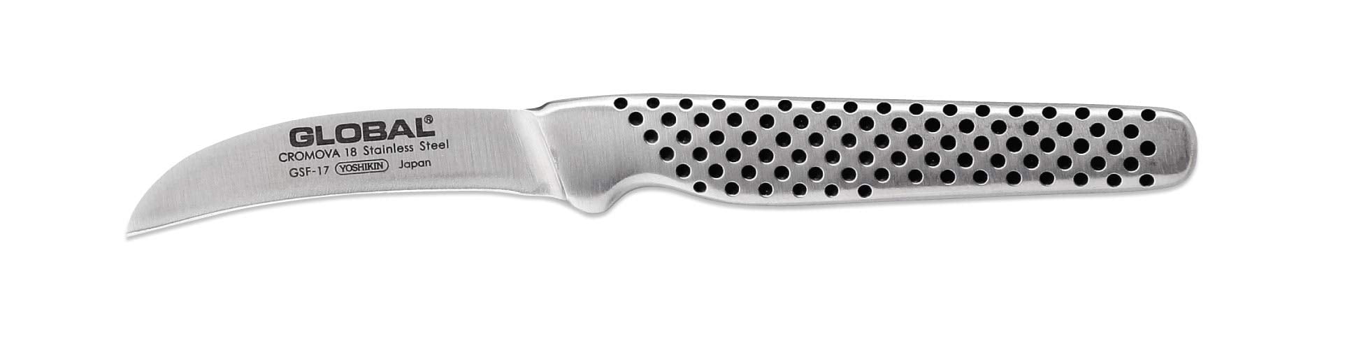 Global GSF-17-2 1/2 inch, 6cm Bird's Beak Curved Peeling Knife ...