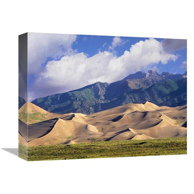 Global Gallery 12 x 16 in. Sand Dunes with Sangre De Cristo Mountains ...