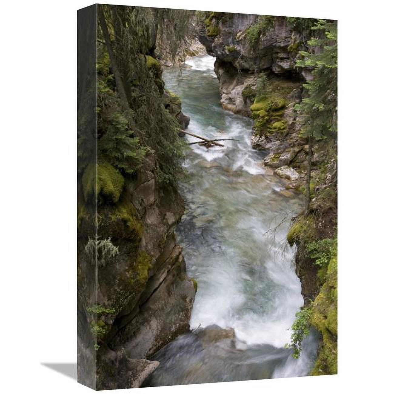 Global Gallery 12 x 18 in. Yoho River Flowing Through Chasm - Yoho ...