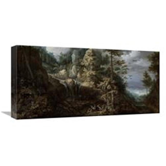 Global Gallery 12 x 24 in. Landscape with the Temptation of Saint ...