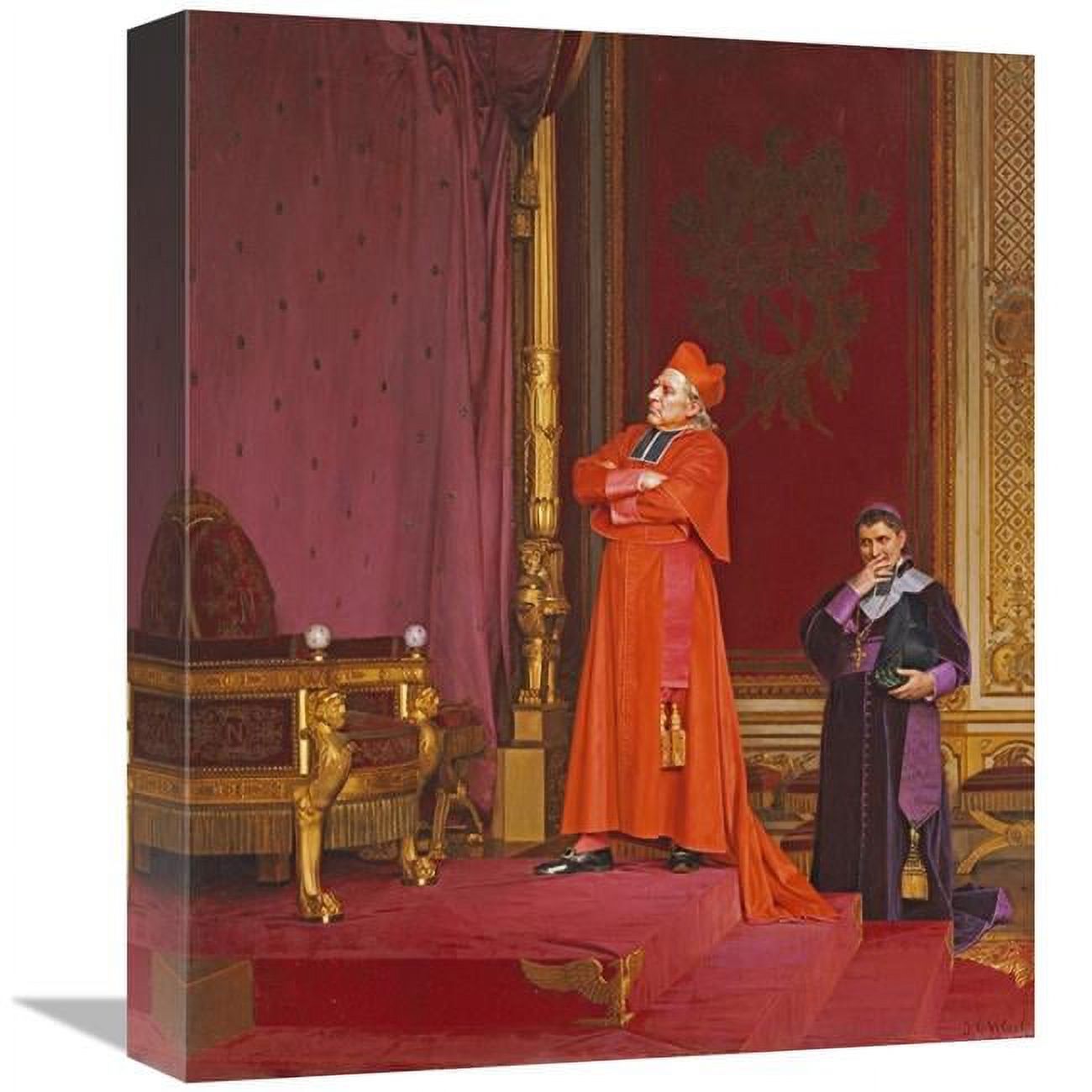 Global Gallery 16 in. A Cardinal Looking at Napoleons Throne Art Print ...