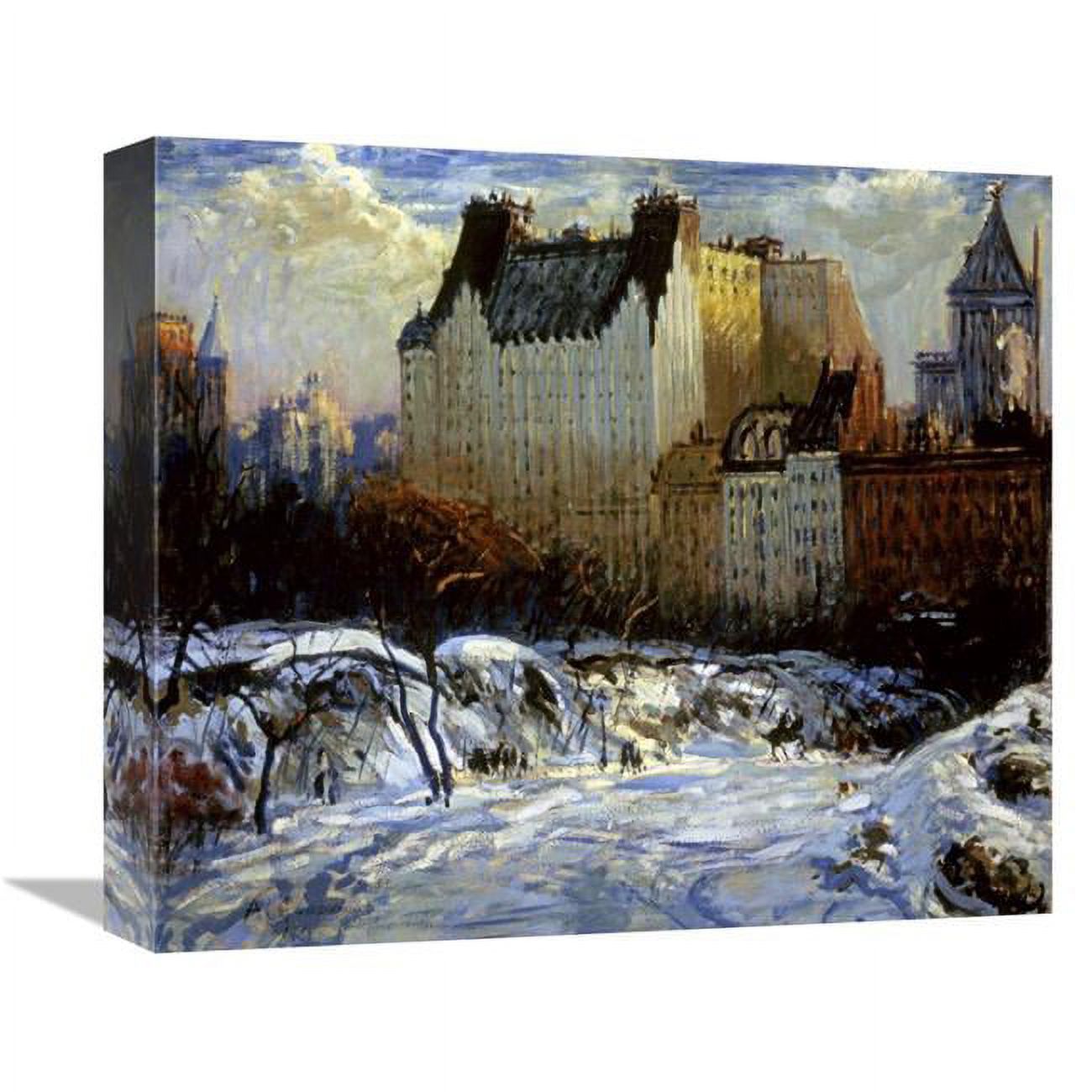 Global Gallery A View of the Plaza From Central Park Art Print - Arthur ...