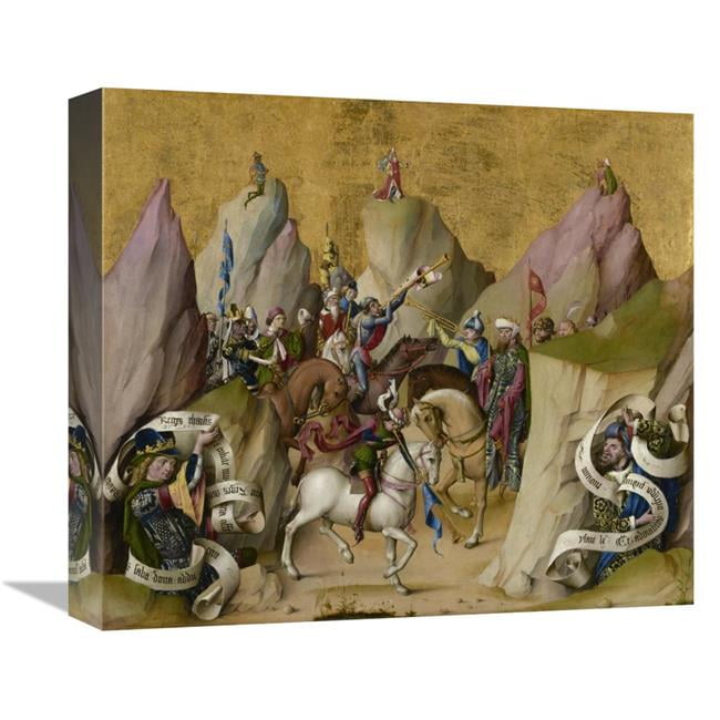 Global Gallery 16 in. The Meeting of the Three Kings with David ...