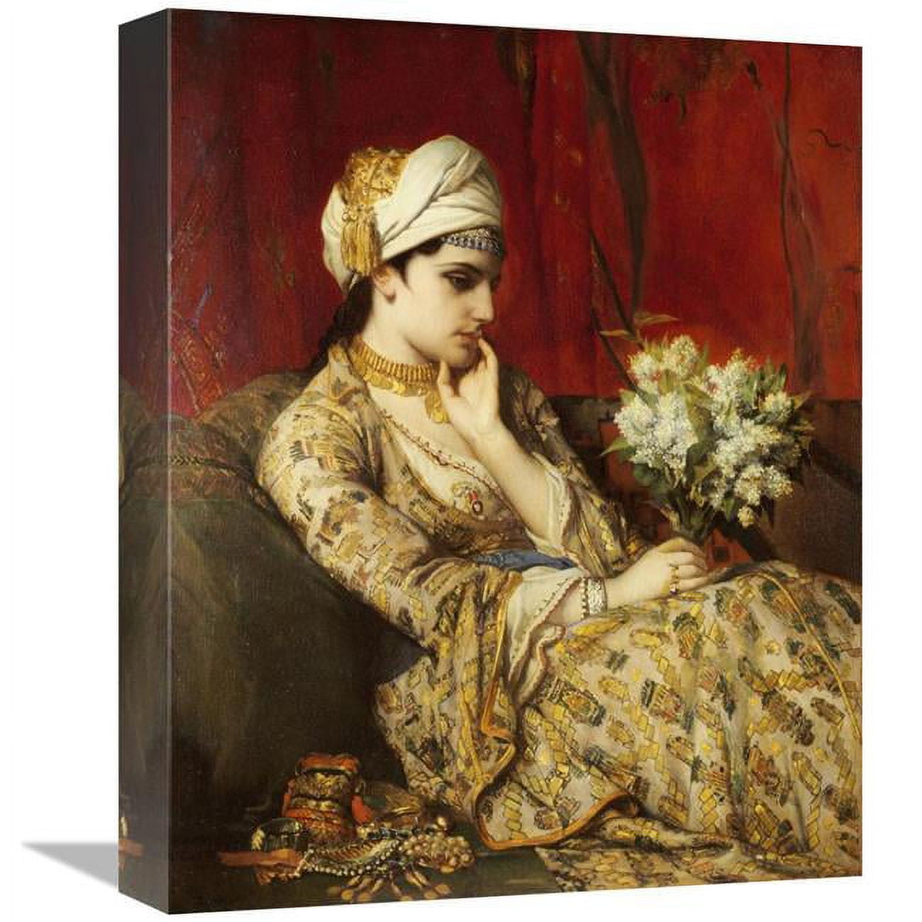 Global Gallery The Odalisque Art Print - Jan Frans Portaels - 16in ...
