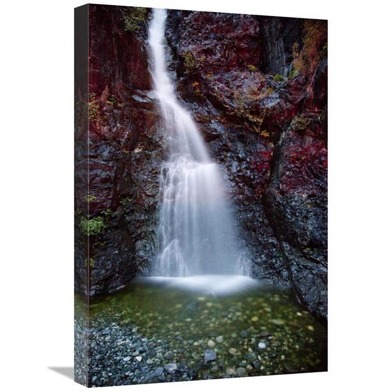 Global Gallery 16 x 24 in. Waterfall in Creek Along Gold River Highway ...