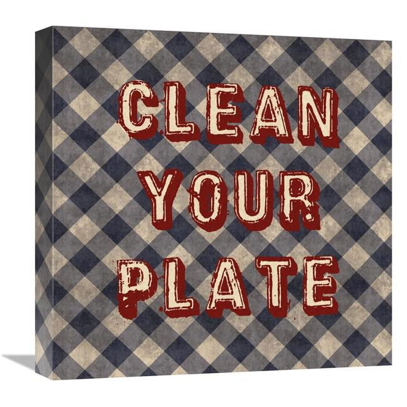 Global Gallery 18 x 18 in. Clean Your Plate Art Print - BG.Studio ...