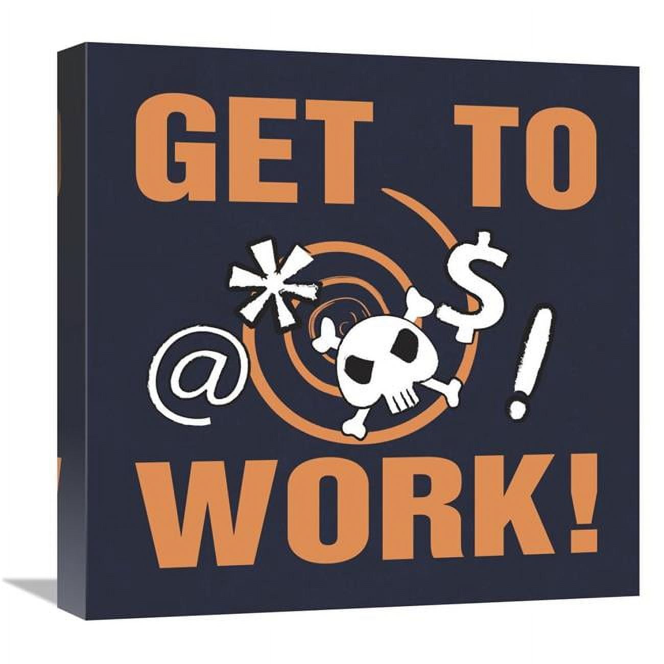 Global Gallery 18 x 18 in. Grawlix - Get to Work Art Print - BG.Studio ...
