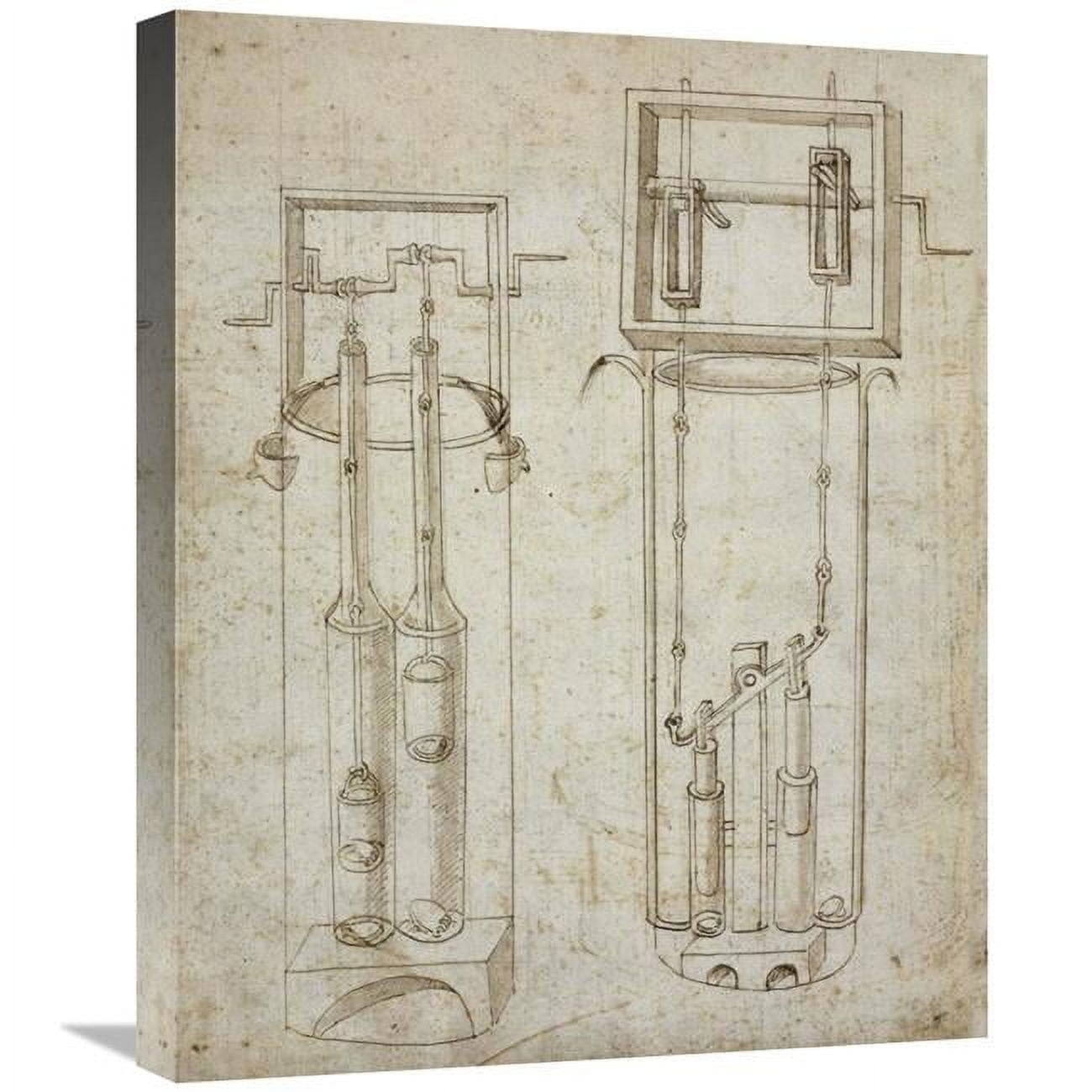 Global Gallery 20 x 24 in. Folio 5 - Two Piston Pumps Art Print ...