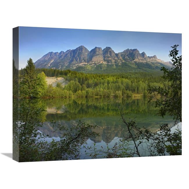 Global Gallery 20 x 24 in. Yellowhead Mountain & Yellowhead Lake with ...