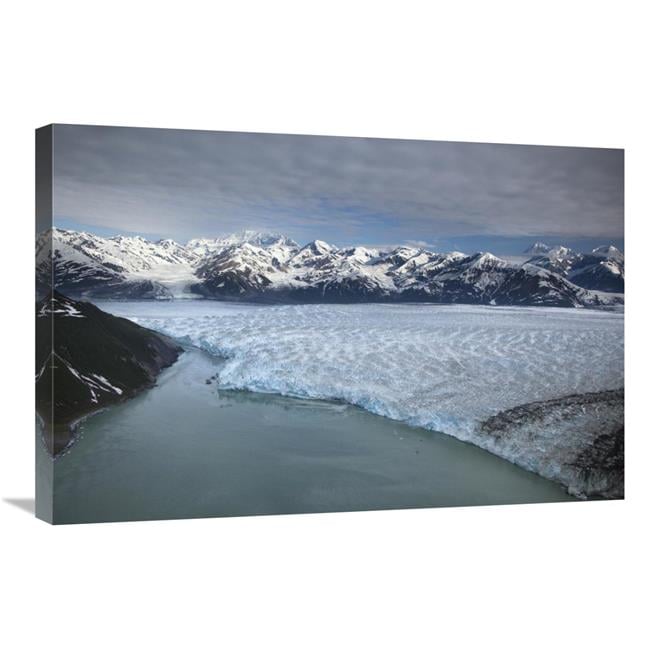 Global Gallery 20 x 30 in. Hubbard Glacier Encroaching on Gilbert Point ...