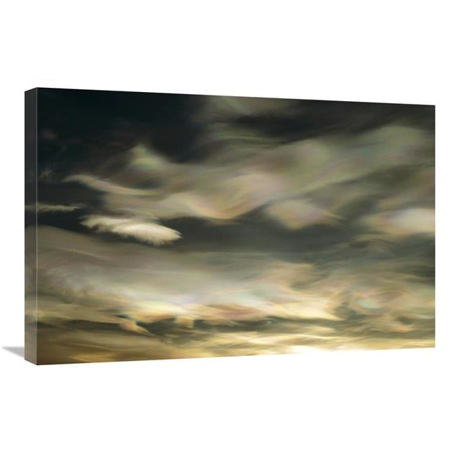 Global Gallery 20 x 30 in. Nacreous Mother of Pearl Clouds Seen Over ...