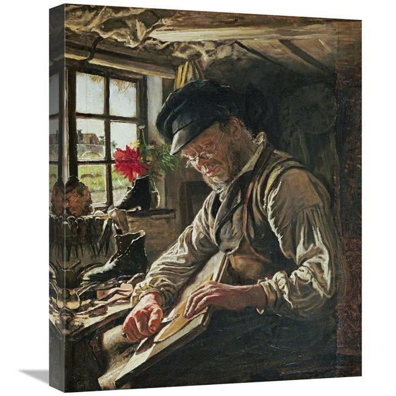 Global Gallery 22 in. A Shoemaker in Arildsleje Art Print - Peter ...
