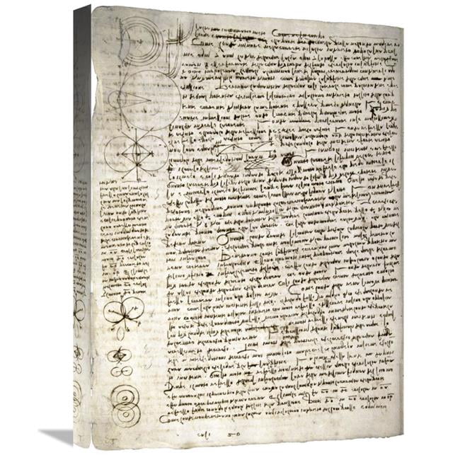 Global Gallery Codex Leicester - Science of Waves Art Print - Leonardo ...