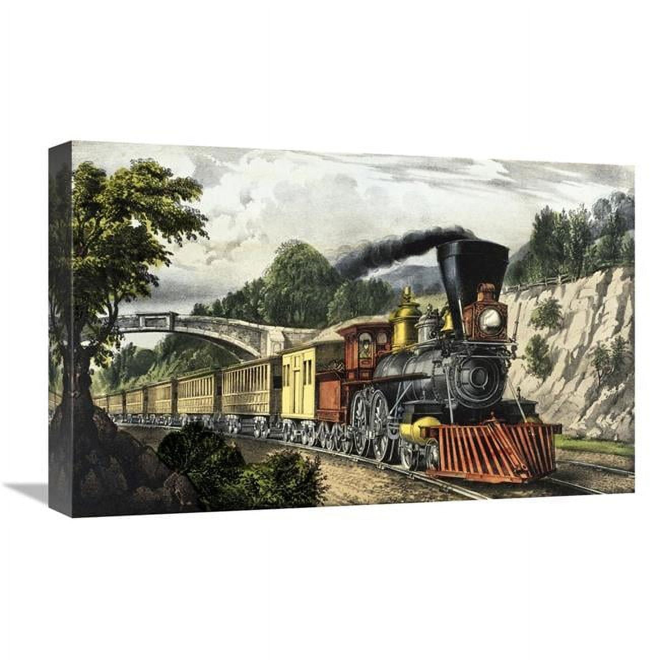 Global Gallery Express Train Art Print - Currier & Ives - Walmart.com