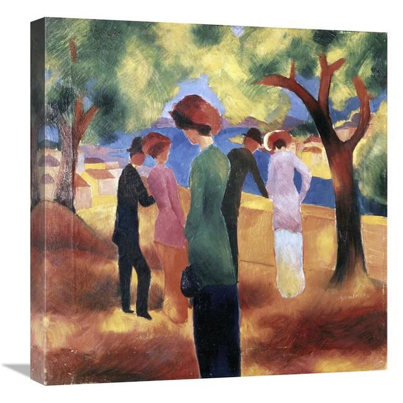 Global Gallery 22 in. Lady in a Green Jacket Art Print - August Macke ...