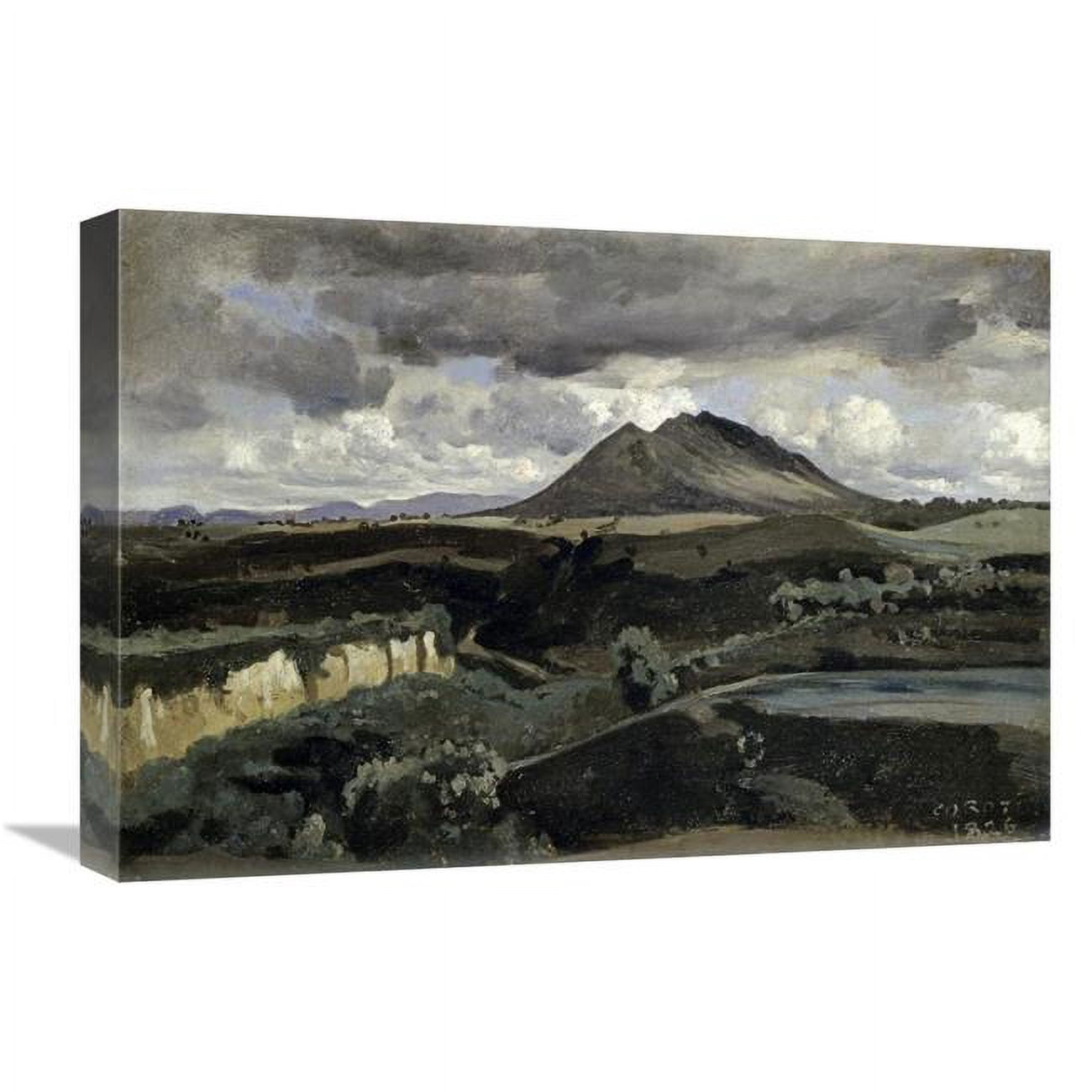Global Gallery 22 in. Le Mont Soracte Art Print - Jean-Baptiste-Camille ...