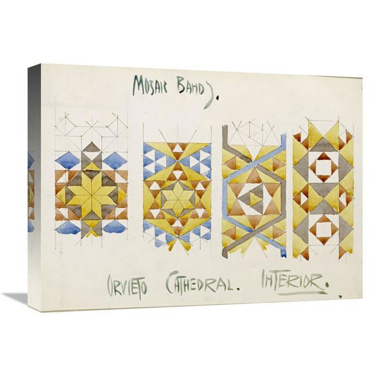 Global Gallery Orvieto Cathedral - Mosaic Bands Art Print - Charles ...