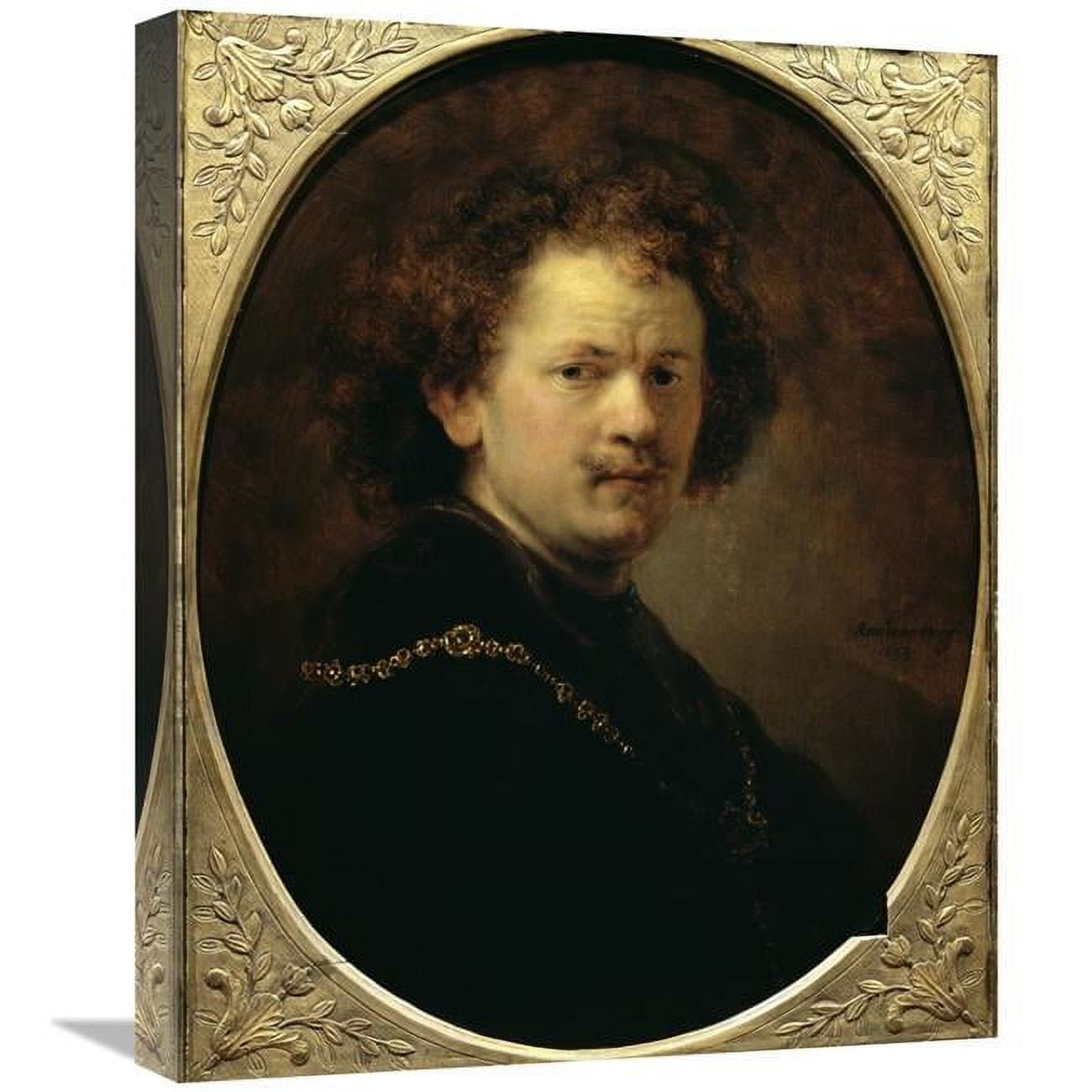Global Gallery Self Portrait Bareheaded Art Print - Rembrandt Van Rijn ...