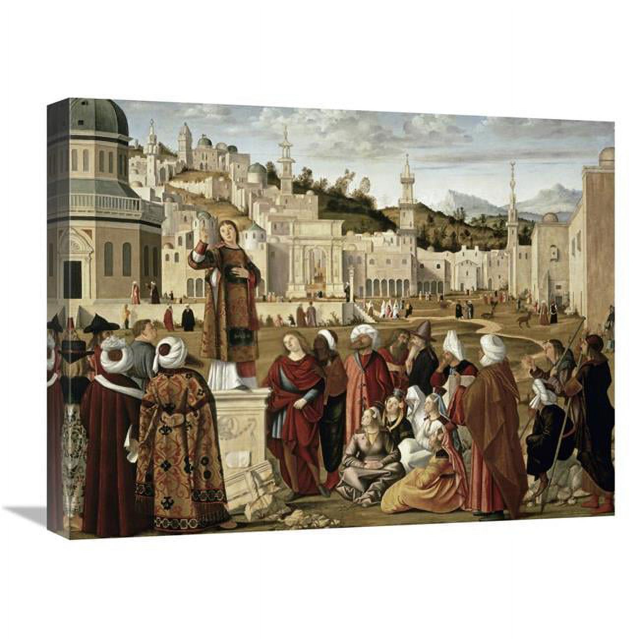 Global Gallery 22 in. St. Stephen Preaching at Jerusalem Art Print ...