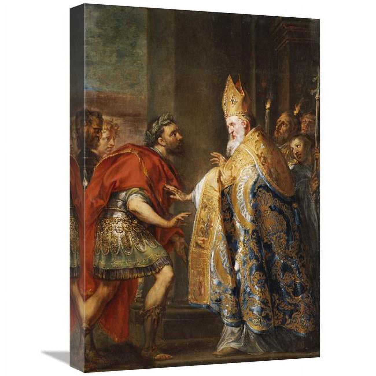 Global Gallery The Emporer Theodosius Before Saint Ambrose Art Print ...