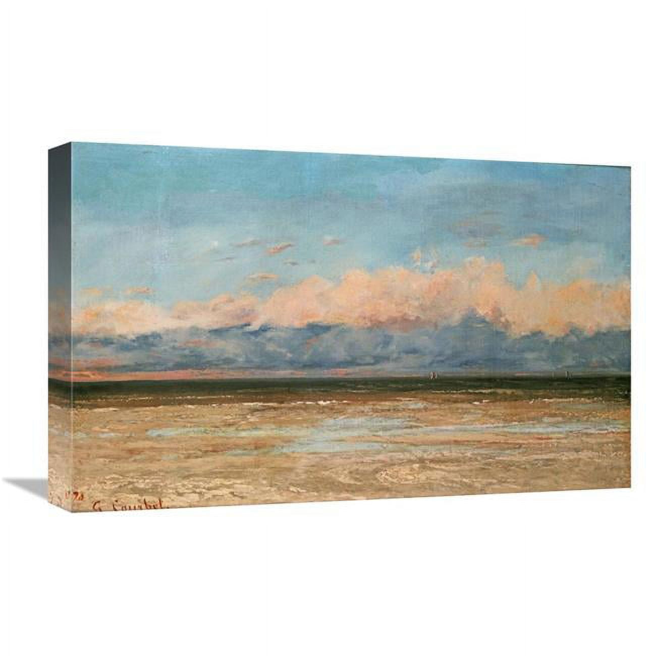 Global Gallery The Sea at Palavas Art Print - Gustave Courbet - Walmart.com