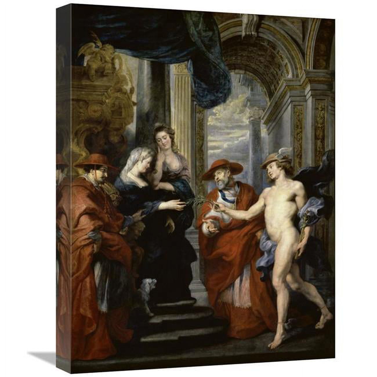 Global Gallery 22 in. The Treaty of Angouleme - Life of Marie De Medici, Queen of France Art ...