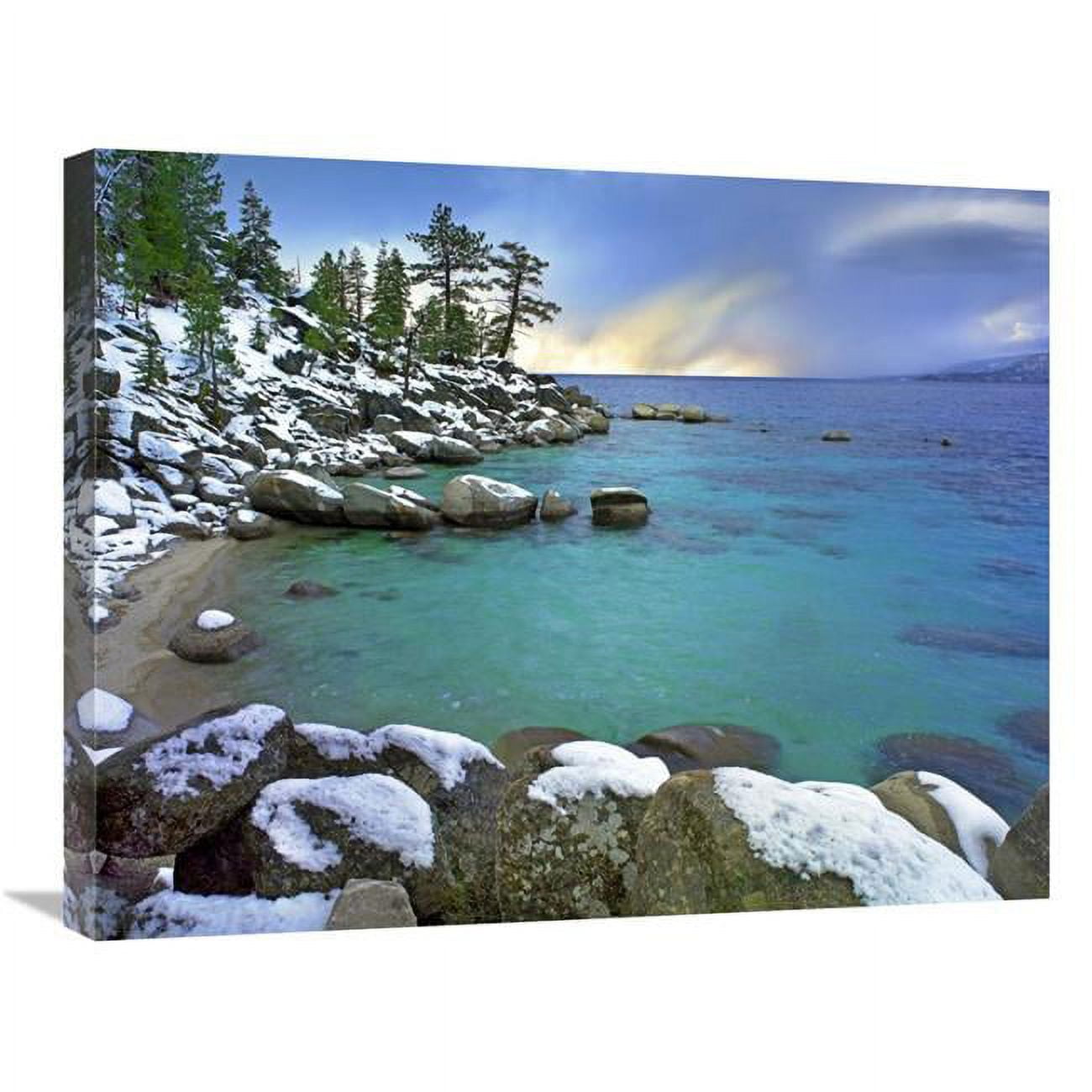 Global Gallery 22 x 28 in. Hidden Beach & Memorial Point - Lake Tahoe ...