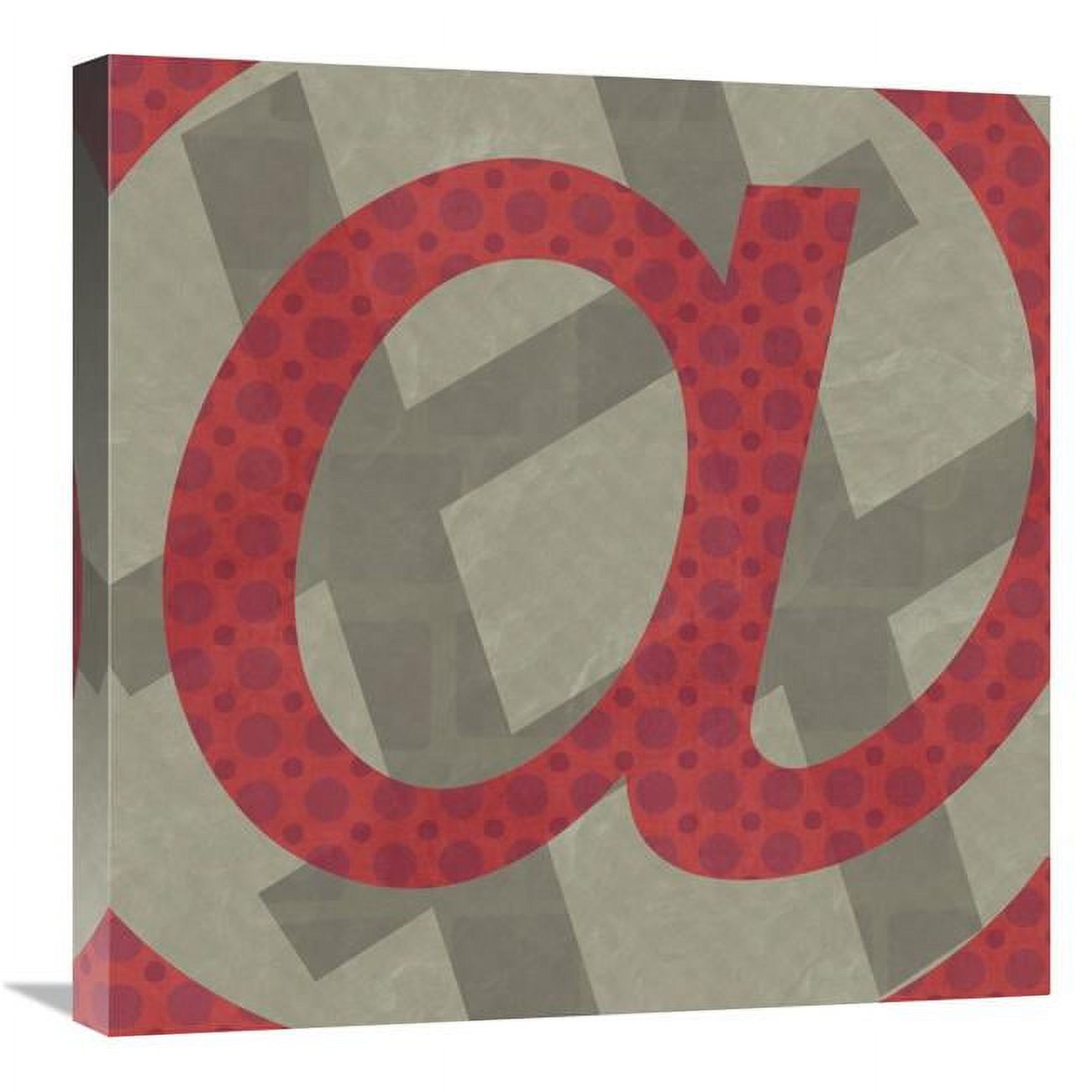 Global Gallery 24 x 24 in. Type Collage - Stacked Symbols 6 Art Print ...