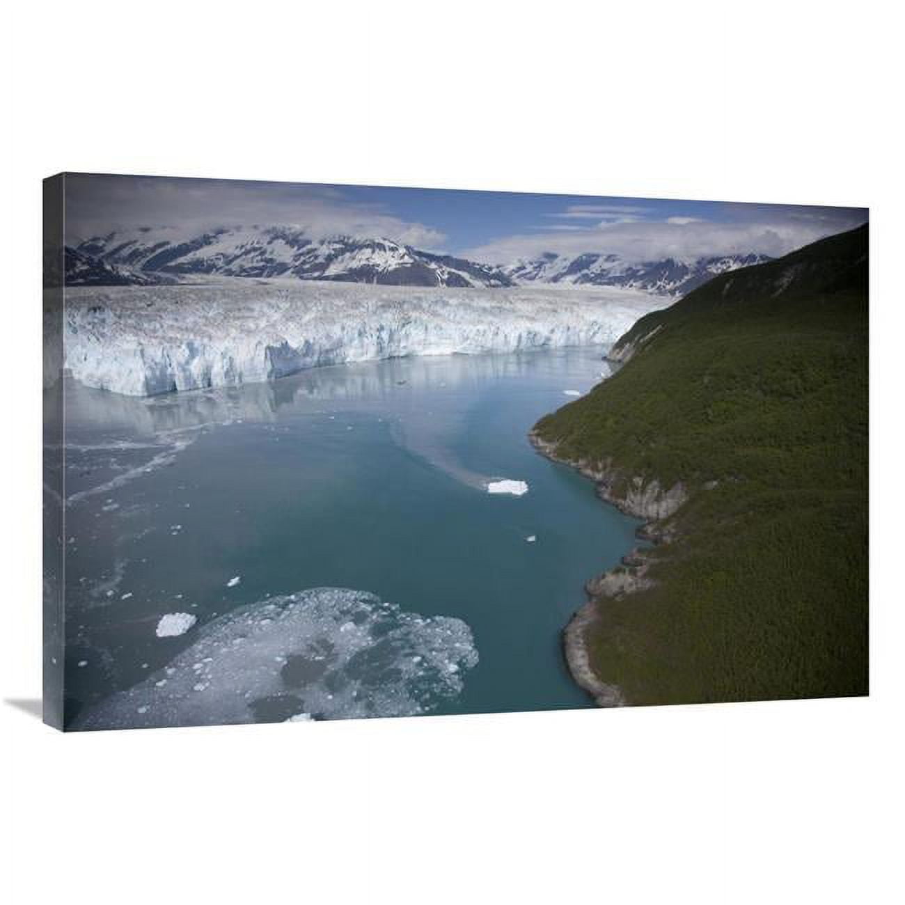 Global Gallery 24 x 36 in. Hubbard Glacier Encroaching on Gilbert Point ...
