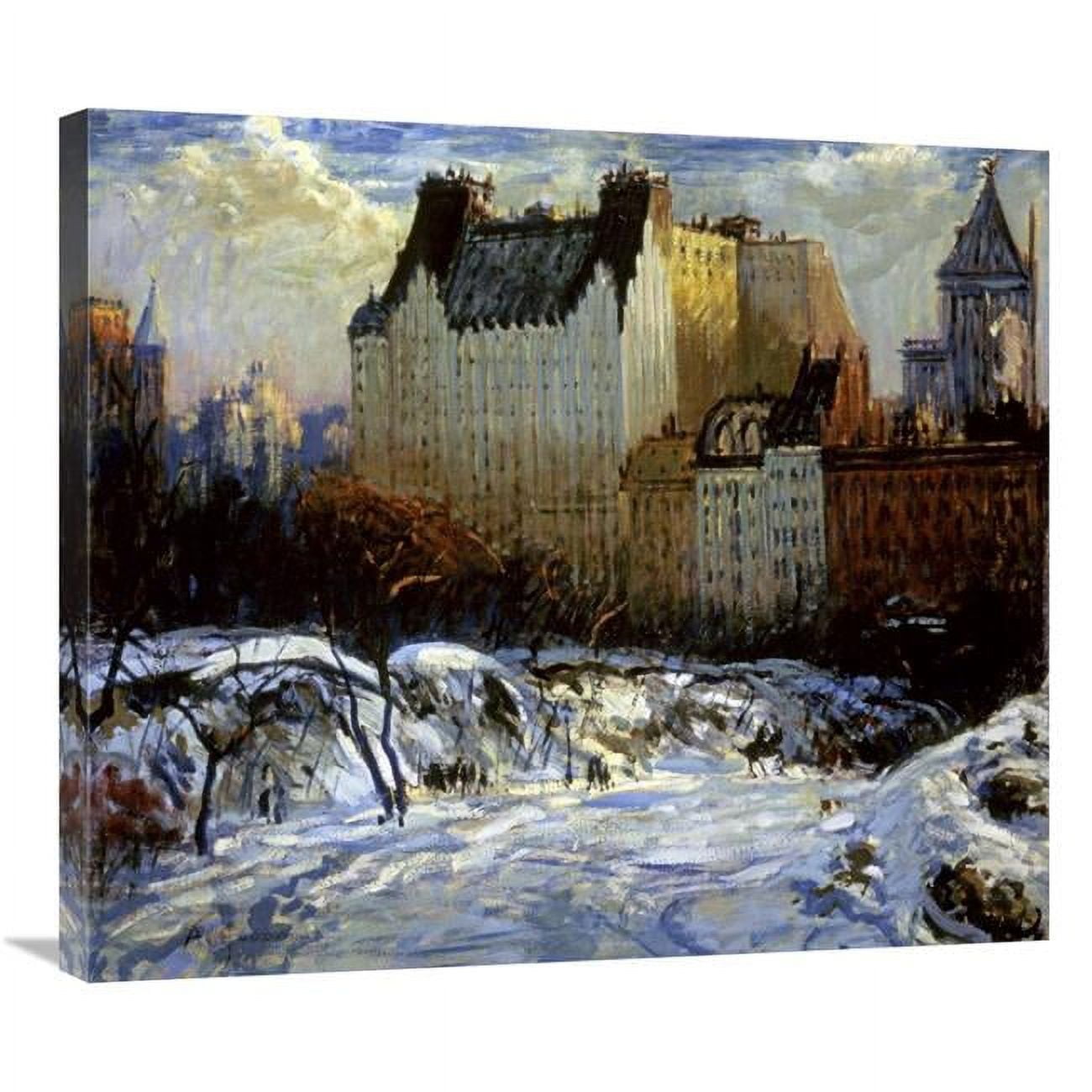 Global Gallery 30 in. A View of the Plaza From Central Park Art Print ...