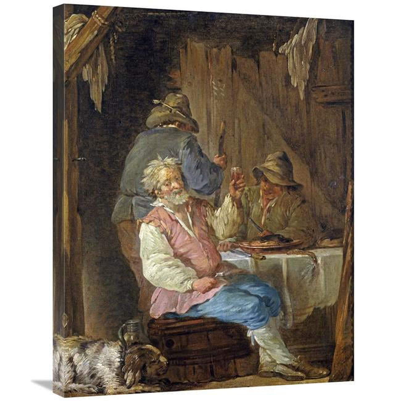 Global Gallery 30 in. An Old Man Smoking Art Print - Louis Jean-Jacques ...