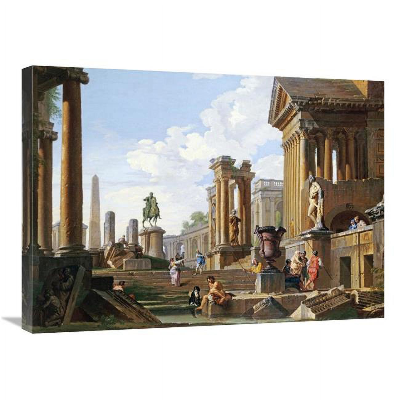 Global Gallery Capriccio of Classical Ruins Art Print - Giovanni Paolo ...