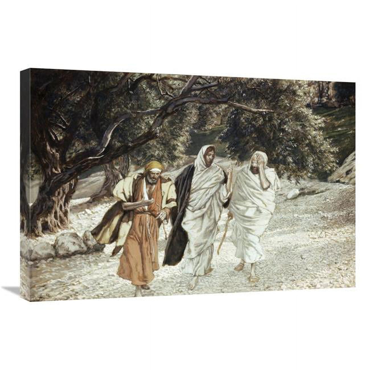 Global Gallery 30 in. Disciples on the Road to Emmaus Art Print - James ...