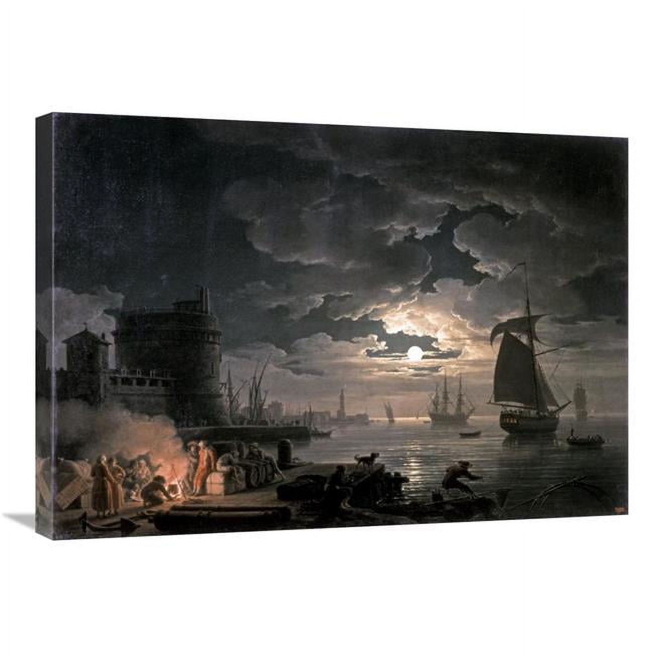 Global Gallery Harbor of Palermo Art Print - Claude-Joseph Vernet ...