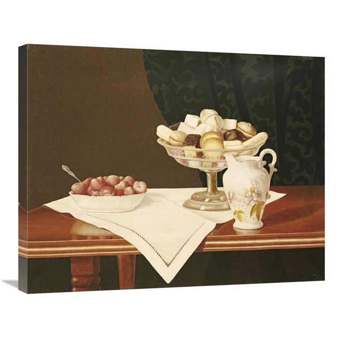 Global Gallery Still Life with Sweets & Strawberries Art Print - George ...