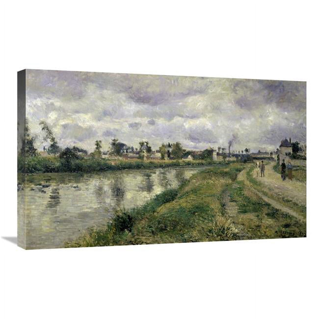Global Gallery The Rivers Edge Art Print - Camille Pissarro - Walmart.com