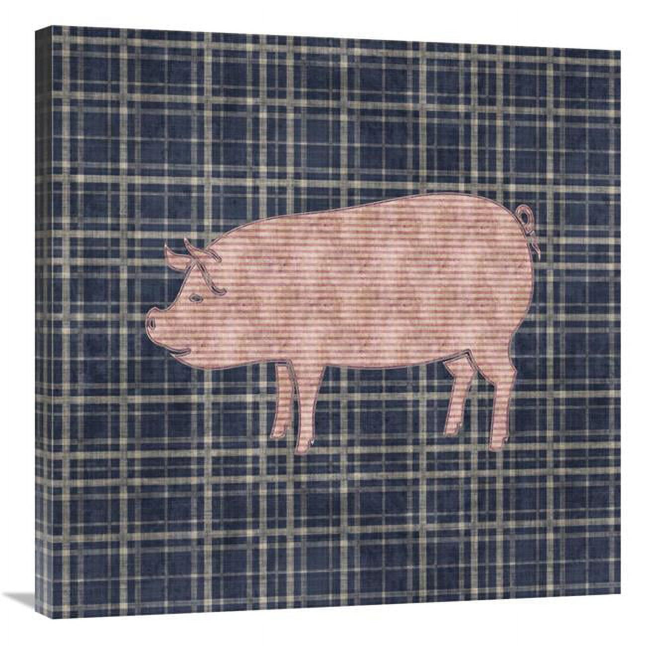 Global Gallery 30 x 30 in. Country Style Pig Art Print - Walmart.com