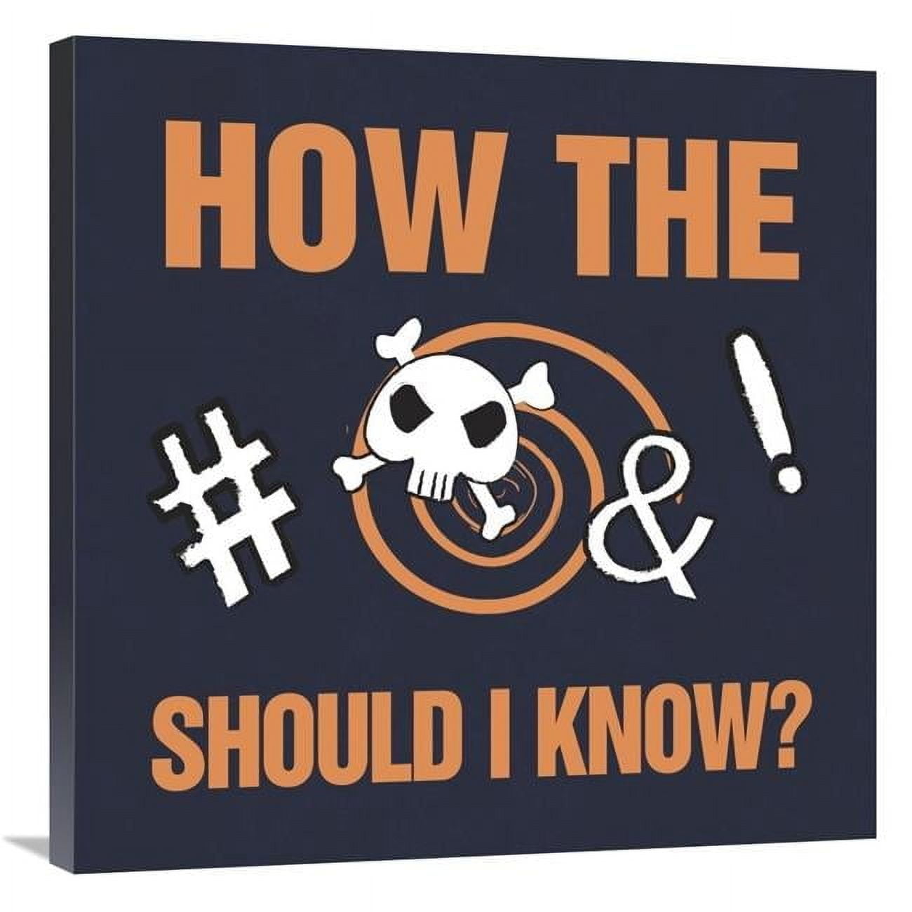 Global Gallery GCS-382224-3030-142 30 x 30 in. Grawlix - How Should I ...