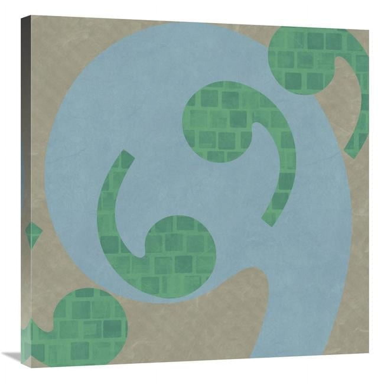 Global Gallery 30 x 30 in. Type Collage - Stacked Symbols 1 Art Print ...