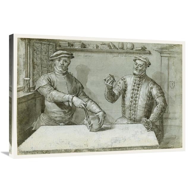 Global Gallery 36 in. A Double Portrait of Hans Furraht & Jacob Von Der ...